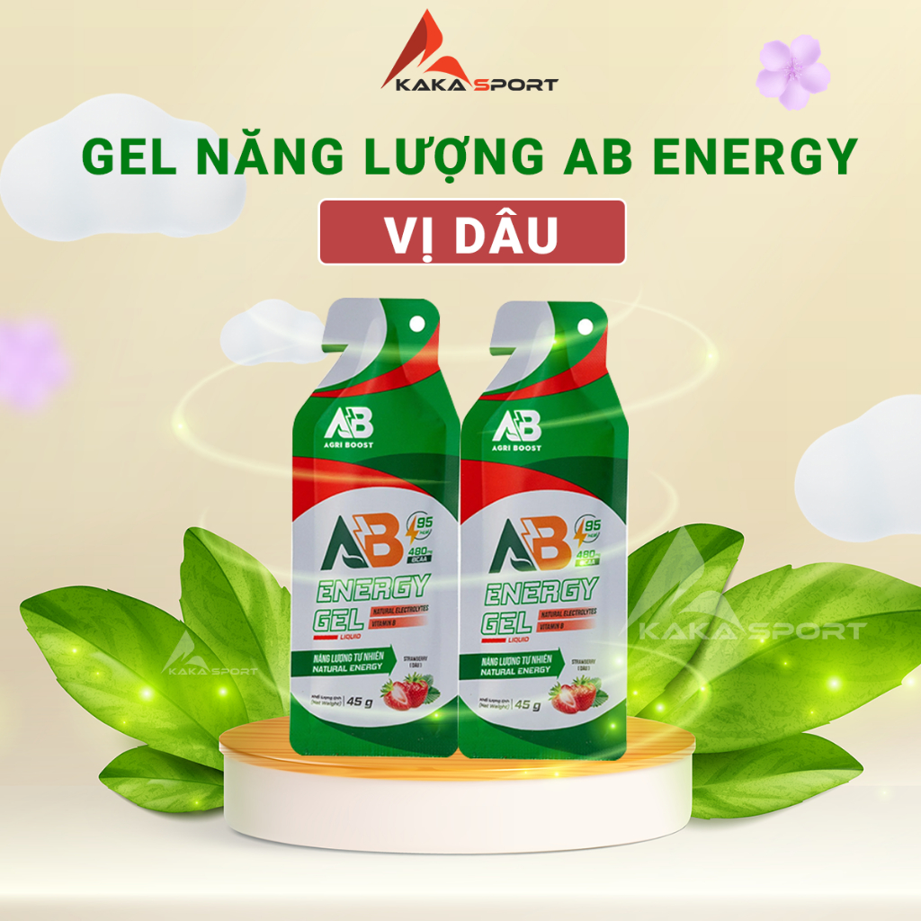 Gel năng lượng AB Energy Gel năng lượng cho người tập thể thao vị Dâu ...