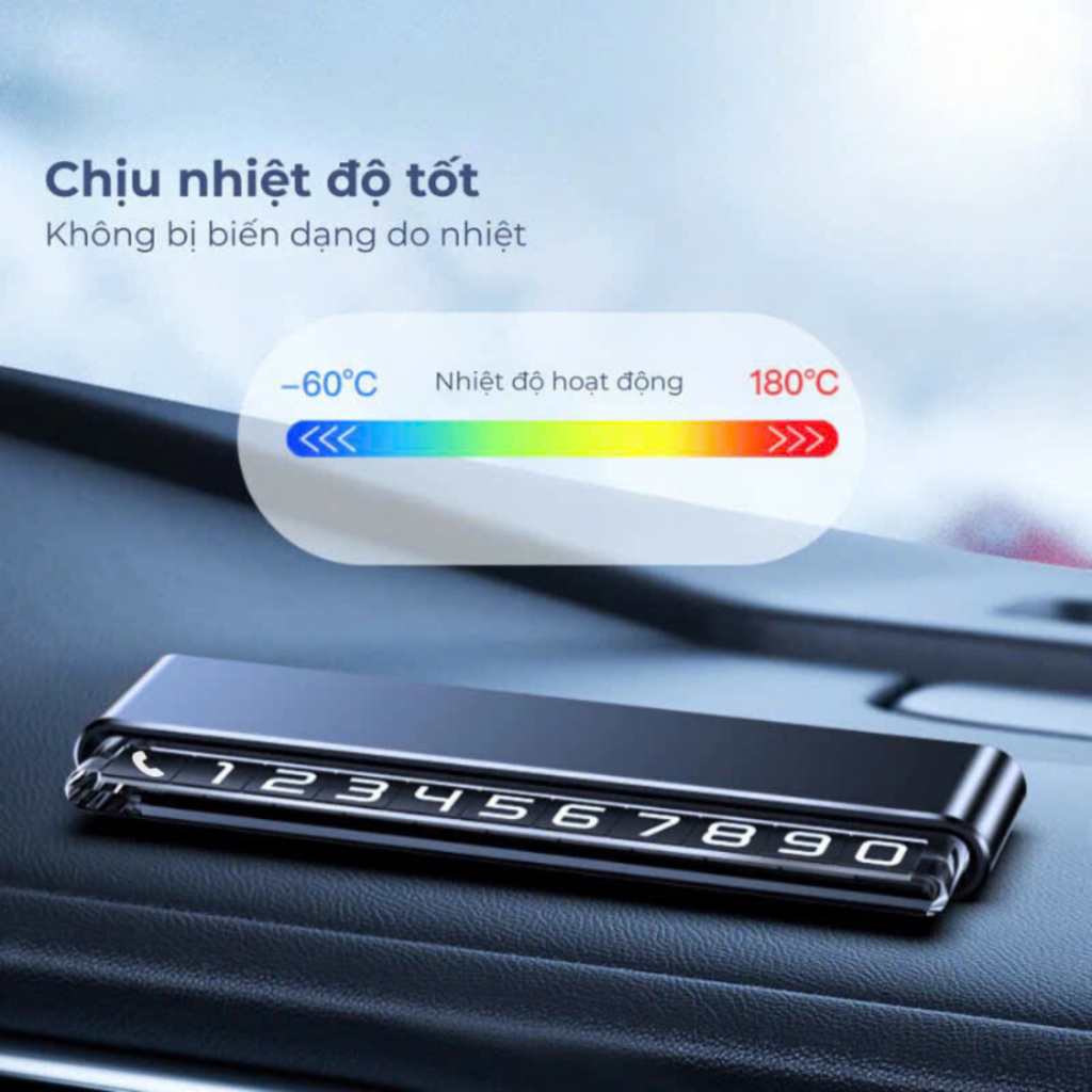 Bảng số điện thoại ô tô cao cấp BoGi Car sử dụng hợp kim cao cấp,thiết ...