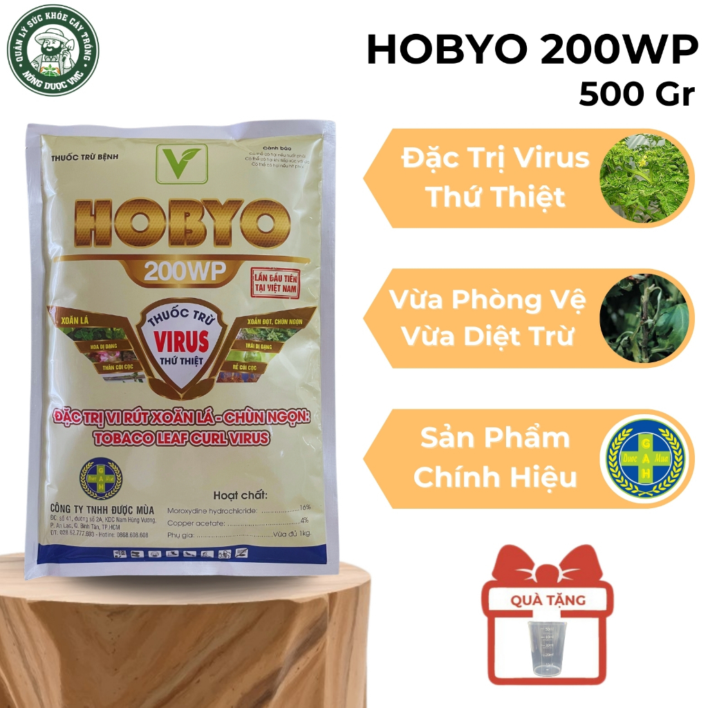 Thuốc trừ bệnh Virus HOBYO 200WP. Gói 500Gr | Shopee Việt Nam