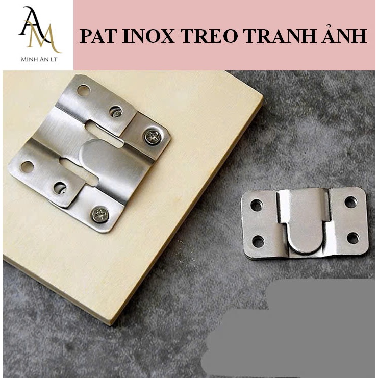 (5 Bộ 10 Miếng) Pat Inox Treo Tranh Ảnh Nặng, Bass Treo Chịu Lực, Móc ...