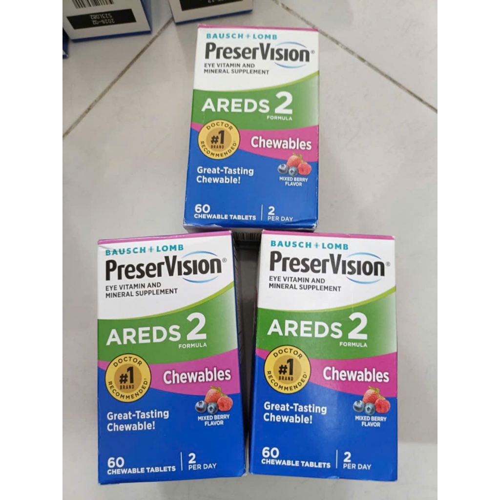 Viên Uống Bổ Mắt PreserVision Areds 2 Formula 60 viên nhai | Shopee Việt Nam