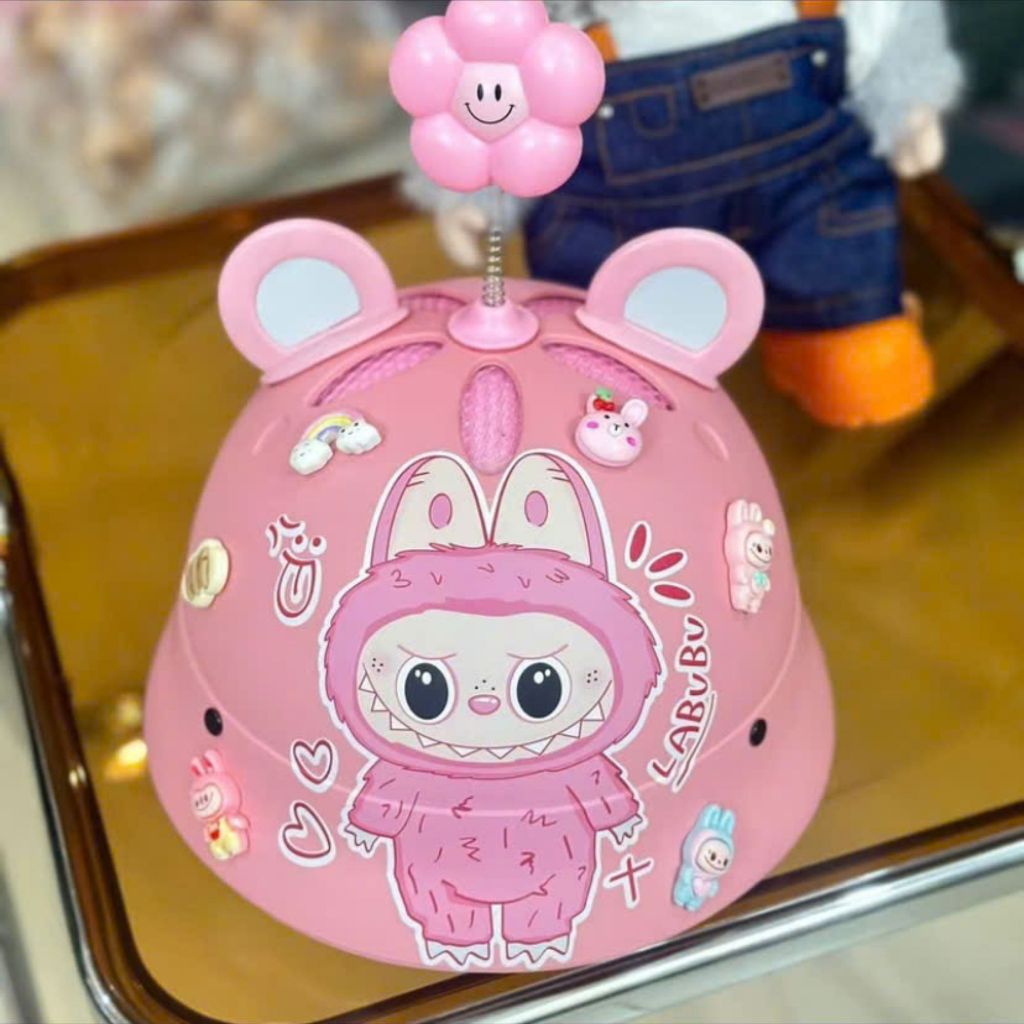Mũ Bảo Hiểm LABUBU - BABY THREE, Nón Bảo Hiểm Trẻ Em Vành Tròn Cute ...