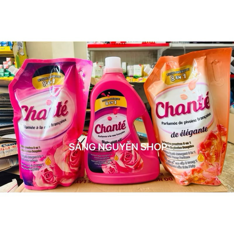 Nước Giặt Xả Chanté 8in1 Hương Nước Hoa 3,1kg/3,05kg | Shopee Việt Nam