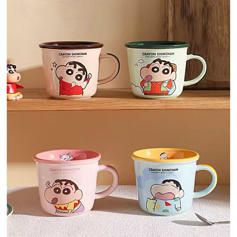 Ly Chén Dĩa Sứ 2 Màu Cao Cấp In Hình Cậu Bé Bút Chì SHIN dễ thương - Ly Sứ Uống Nước, Chén Dĩa ...