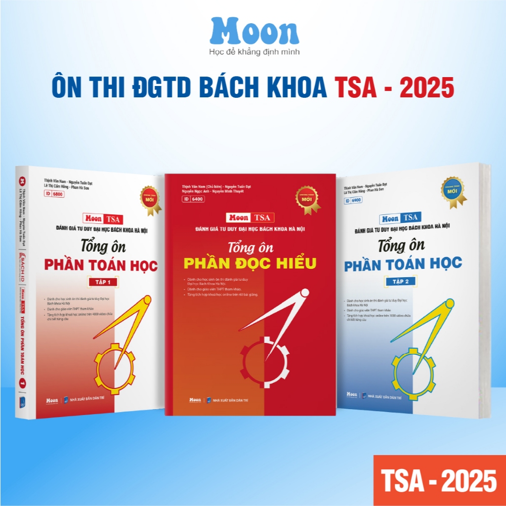 [ TSA 2025 ] Sách Đánh giá tư duy đại học Bách Khoa Hà Nội Moonbook | Shopee Việt Nam