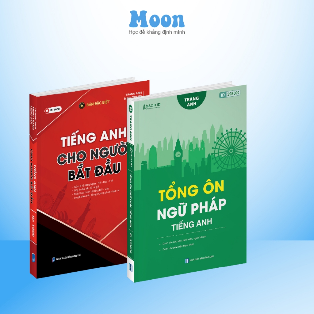 Sách học giải thích ngữ pháp Tiếng anh từ 0 đến 8+ moonbook | Shopee Việt Nam