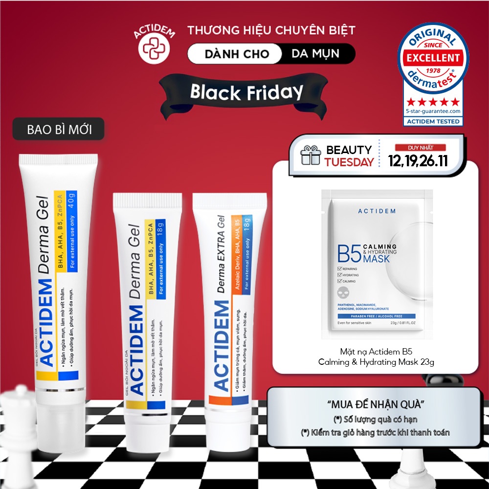Gel giảm mụn Actidem Derma Gel 18/40gr | Shopee Việt Nam