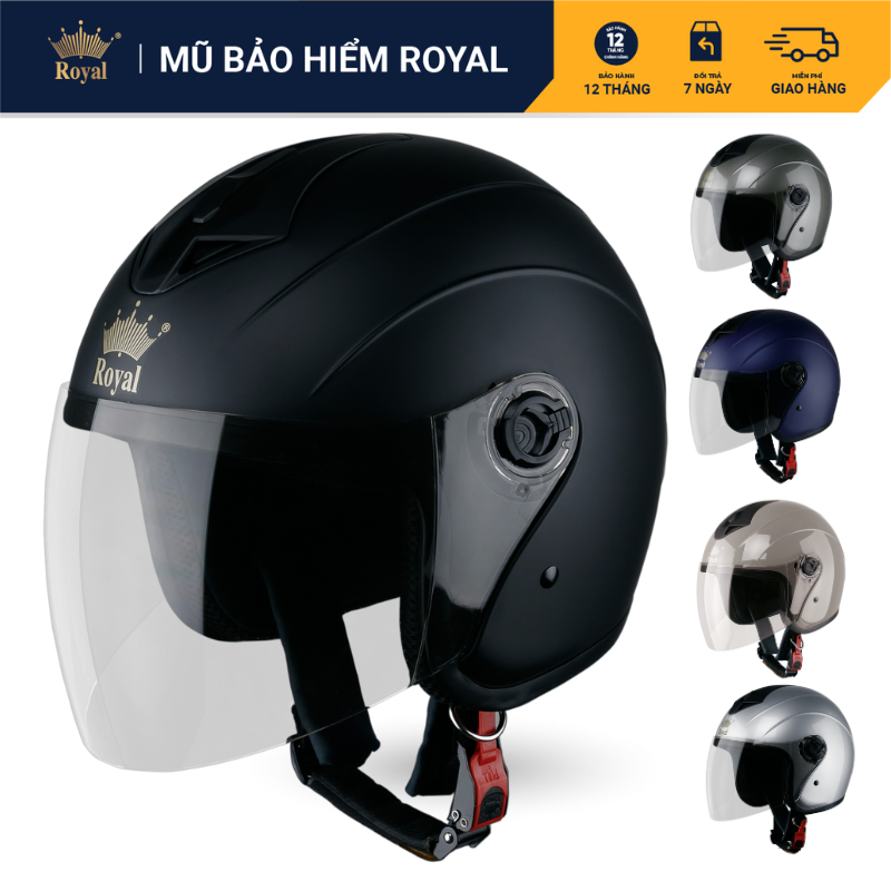 Mũ Bảo Hiểm 3/4 Royal Chính Hãng M269 Bảo Hành 12 Tháng, Nón Bảo Hiểm 3 ...