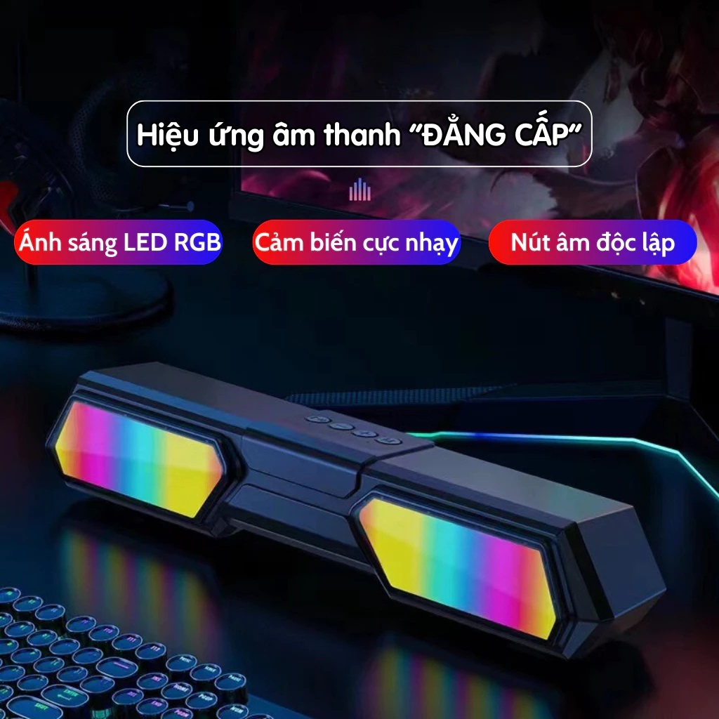 Loa máy tính, Loa Bluetooth V11 Pro Có Đèn LED RGB Nháy Theo Nhạc, Loa ...