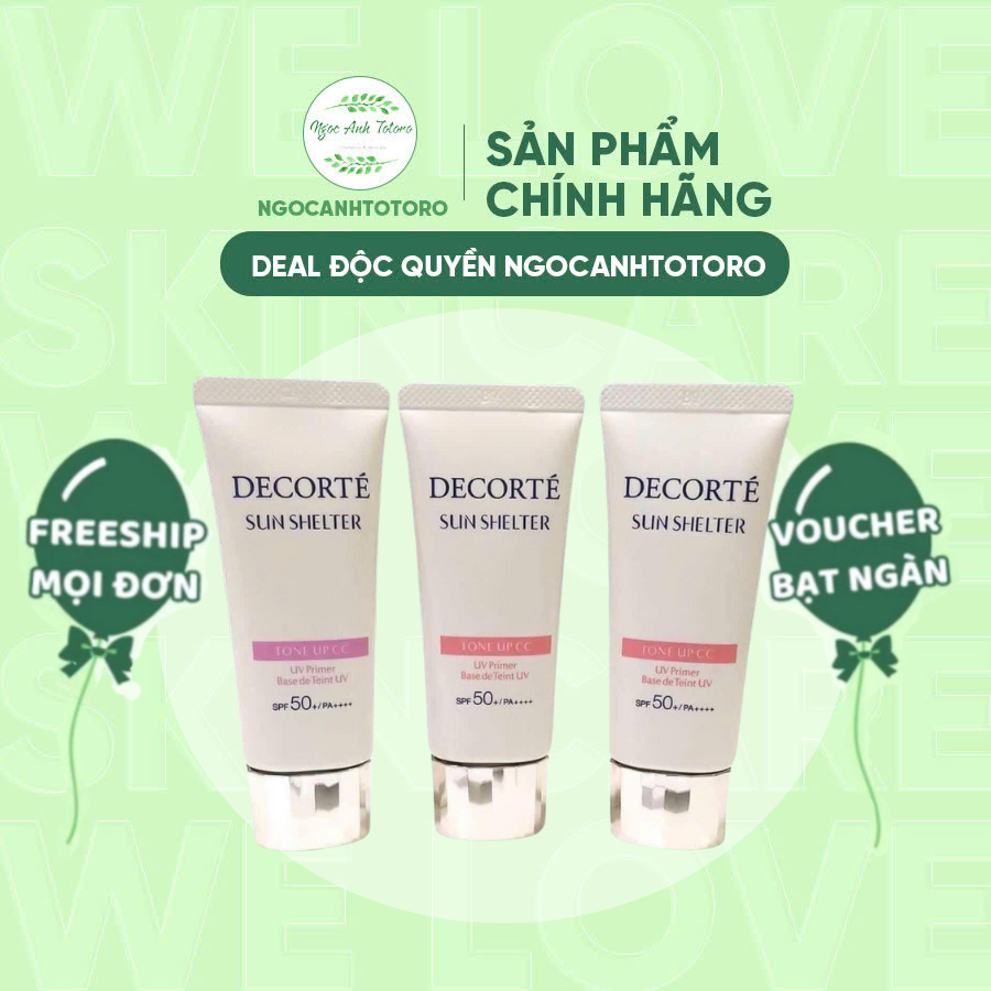 Kem Chống Nắng DecOrté Tone Up CC Cream UV Primer (SPF50+/PA ++++) 32ml | Shopee Việt Nam