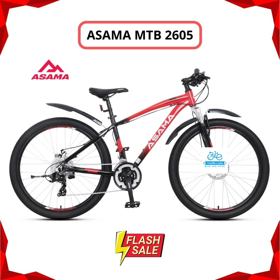 Xe Đạp Thể Thao Asama MTB 2605 Phiên Bản Mới Nhất 2024. Tặng Kèm 3 Món Phụ Kiện Cao Cấp | Shopee ...