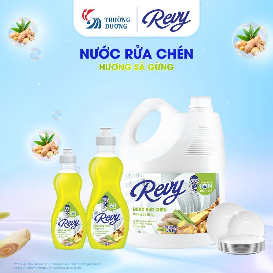 Nước rửa chén gừng sả REVY - Nước rửa bát hương thơm nhiều dung tích ...