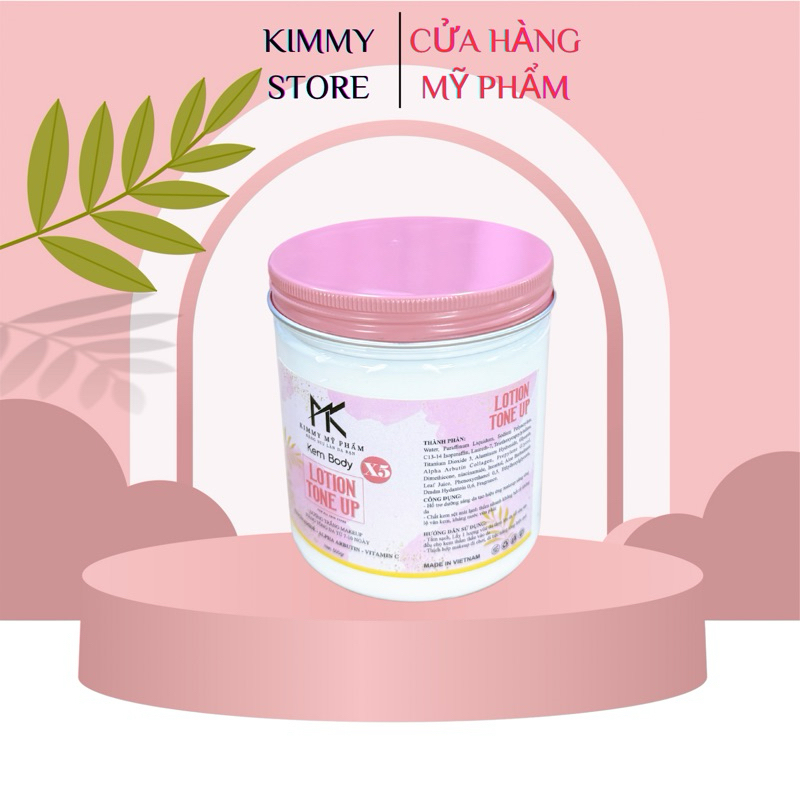 01 Hộp 500g kem body lotion tone up X5 kimmy | Shopee Việt Nam