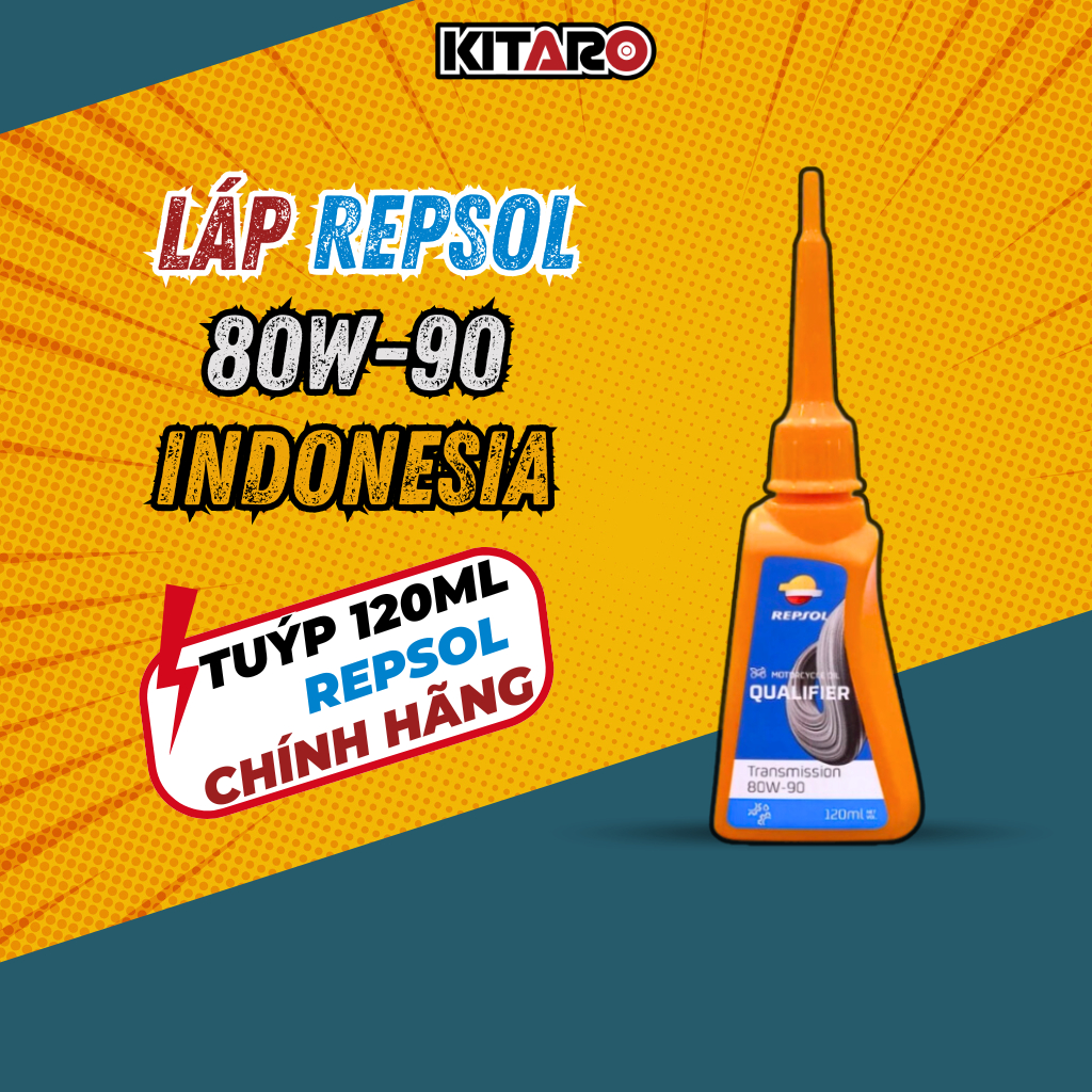 Nhớt hộp số, nhớt láp Repsol 80w90 120ml dành cho xe tay ga nhập khẩu ...
