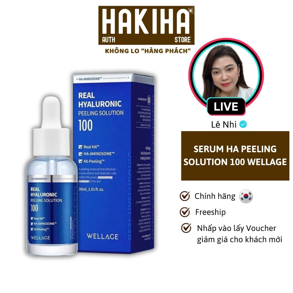 Tinh Chất Peel Da Wellage Real Hyaluronic Peeling Solution 30ml ...