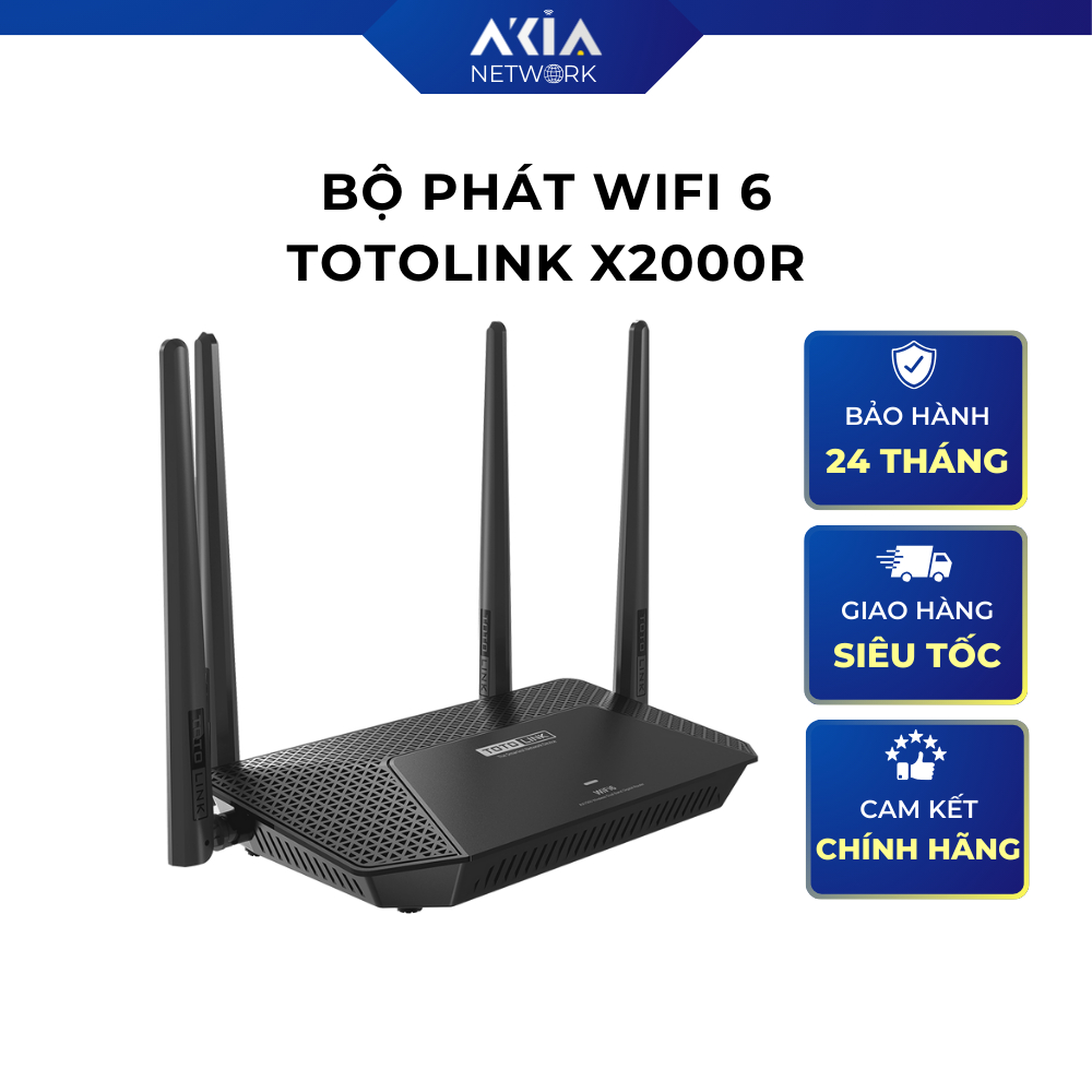 Router wifi 6 Totolink X2000R_V2 băng tần kép Gigabit AX1500, Bảo hành 24 tháng | Shopee Việt Nam