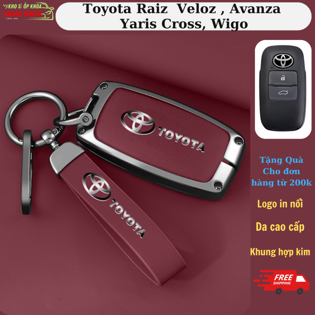 Ốp Chìa Khóa Yaris Cross, Toyota Raiz Veloz , Avanza, Bọc Chìa Khoá ...