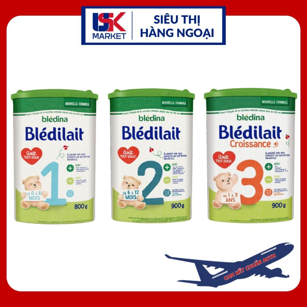 [MẪU MỚI] Sữa Bột Bledilait Bledina Pháp Số 1, 2, 3 900g | Shopee Việt Nam