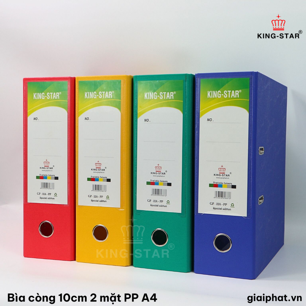Bìa còng 10cm 2 mặt (PP) A4 Kingstar (2 cái / bao) | Shopee Việt Nam