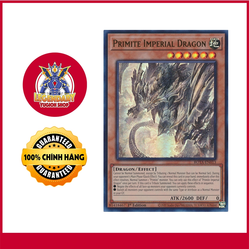 [Thẻ Bài Yugioh Chính Hãng] Primite Imperial Dragon | Shopee Việt Nam