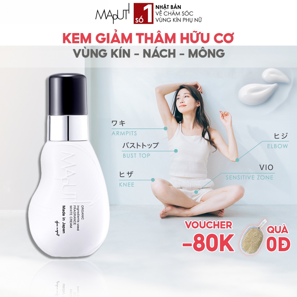 Kem Giảm Thâm Vùng Kín Maputi White Cream Niacinamide 2% Giảm Thâm Ngực ...