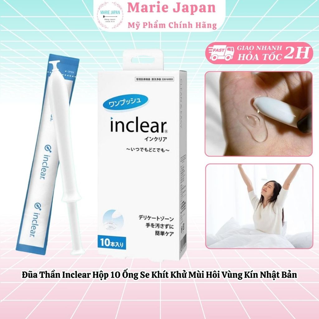 Đũa thần INCLEAR dung dịch vệ sinh se khít vùng kín Nhật Bản (Hộp 10 ống) | Shopee Việt Nam