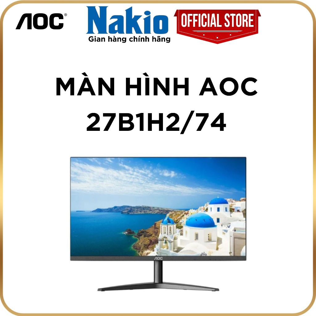 Màn hình máy tính AOC 27B1H2/74 (27 inch/FHD/IPS/100Hz/4ms/250cd/m² ...