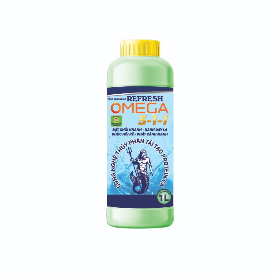 Phân bón hữu cơ đạm cá Tây Ban Nha REFRESH OMEGA 5-1-1 chai 1 lít ...