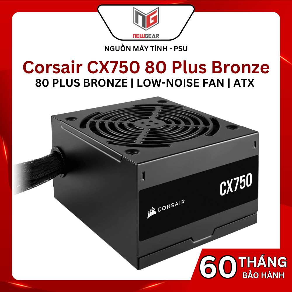 Nguồn máy tính Corsair CX750 80 Plus Bronze - PSU 750W hiệu suất cao | Shopee Việt Nam