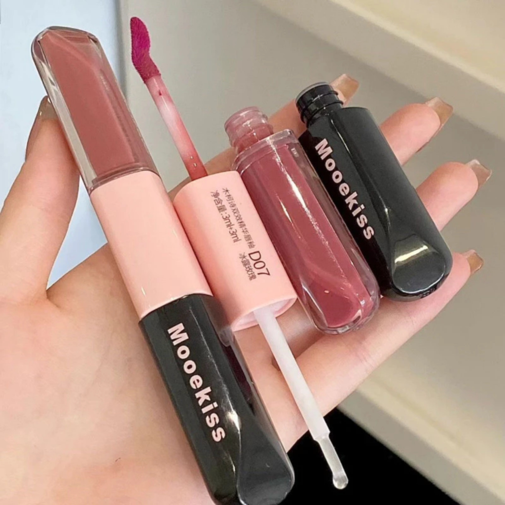 Son Mooekiss Serum Dưỡng Không Dính Cốc Hiệu ứng Tráng Gương Hai đầu đa ...