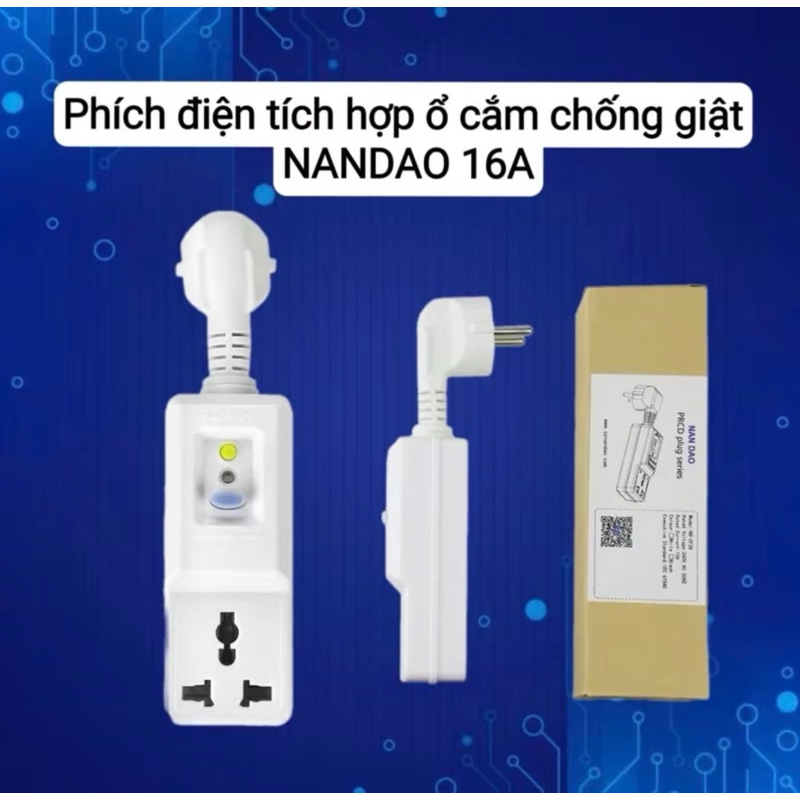 Phích Ổ Cắm Chống Giật PRCD NANDAO ZB-NF3O 16A 220V 4000W | Shopee Việt Nam