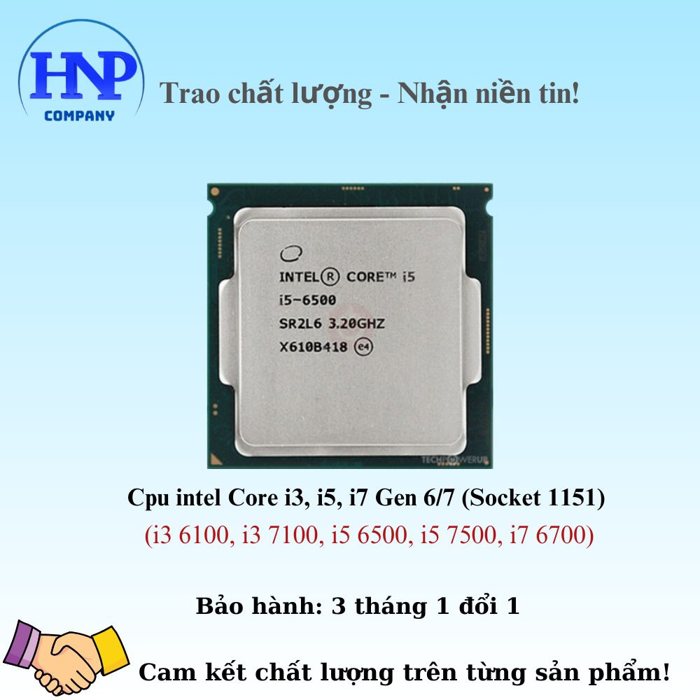 Cpu Intel Core i3 6100, i5 6500, i7 6700 (Gen 6/7, Socket 1151) | Shopee Việt Nam