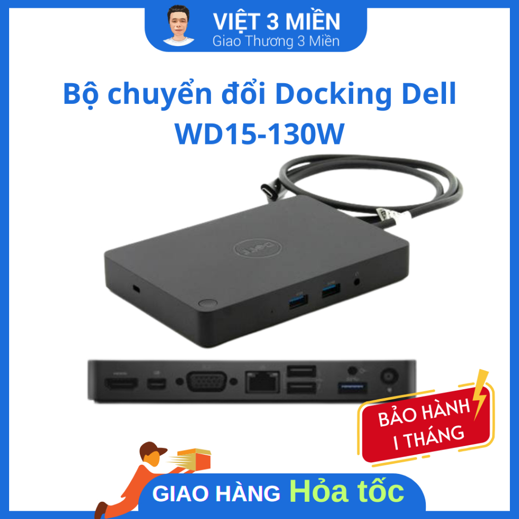 Bộ chuyển đổi Docking Dell WD15-130W | Shopee Việt Nam