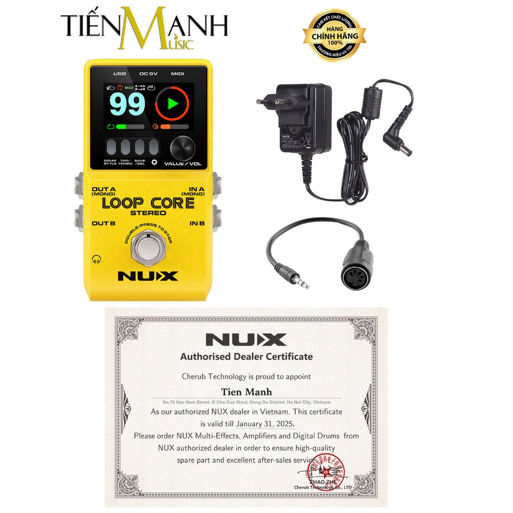 [Chính Hãng] Phơ Guitar Tạo Vòng Lặp Nux Loop Core Stereo MKII Effect ...