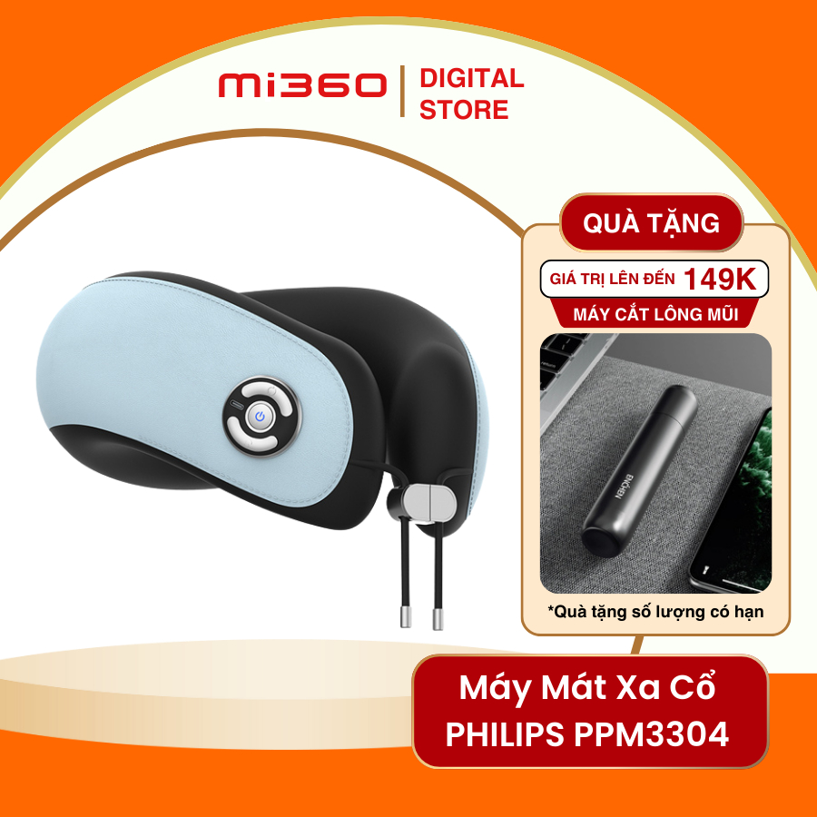 Máy Massage cổ vai gáy PHILIPS 3304 - Massage sóng 3D - chườm ấm cảm ...