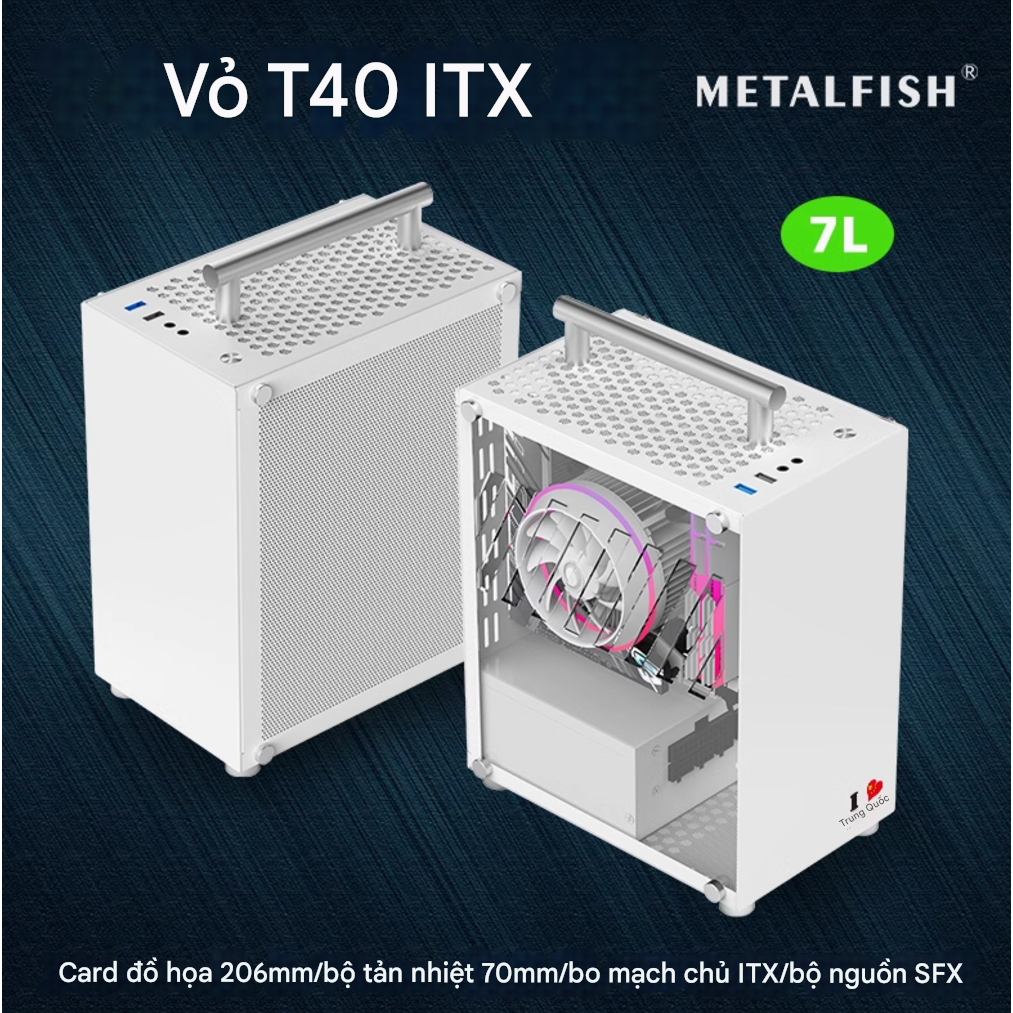 Case máy tính Mini ITX : Metalfish T40 , T60 [NEW] | Shopee Việt Nam