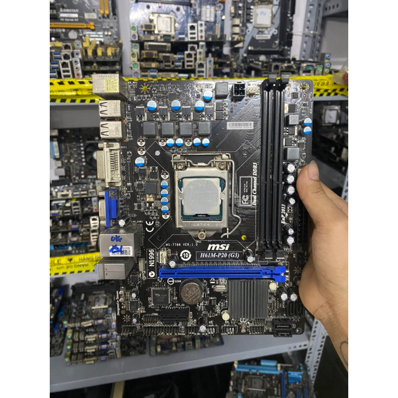 Main MSI H61 + chíp Gxxx - main zin chính hãng chạy full | Shopee Việt Nam