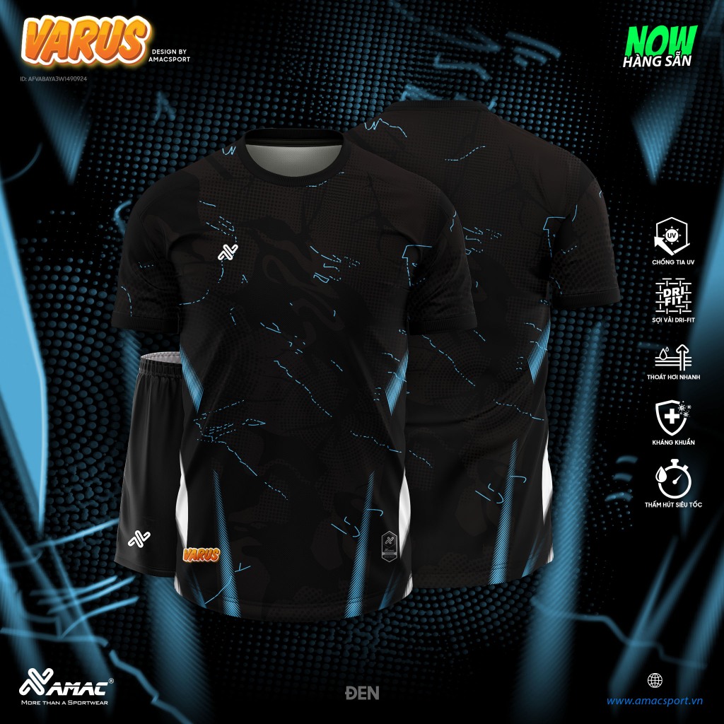 [HỔ TRỢ IN TÊN VÀ SỐ 1 - 2 NGÀY] Đồ Bóng Đá Amac VARUS [NAM] Ghiền Sport | Shopee Việt Nam