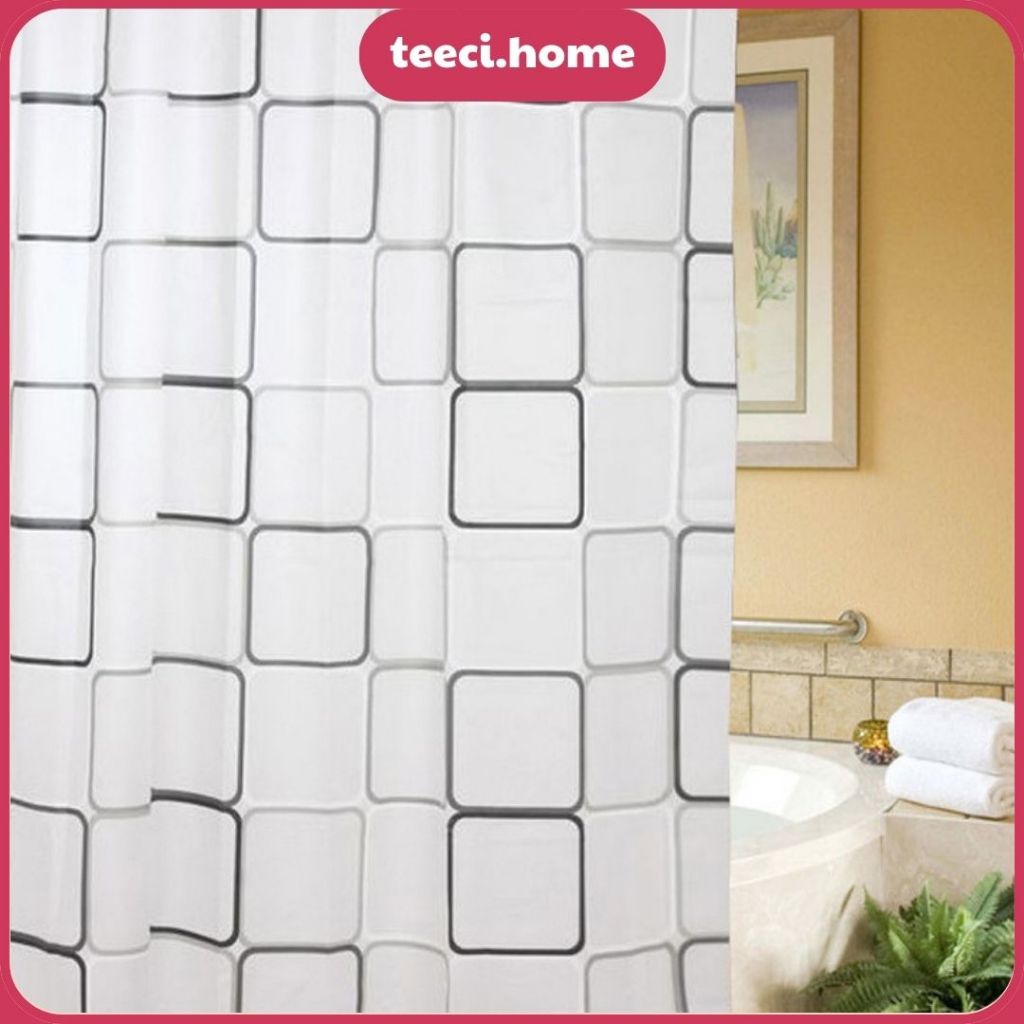 Rèm Cửa Che Phòng Nhà Tắm Peva Cao Cấp Decor 9 Móc Loại 1.8 X 1.8M Màn Treo Họa Tiết Đa Dạng Cá ...