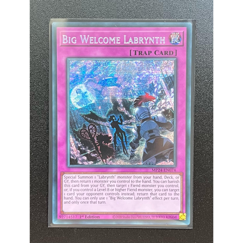 YMS - [Thẻ bài Yugioh] - [TCG-UK] - MP24-EN074 - Big Welcome Labrynth - Prismatic Secret Rare ...