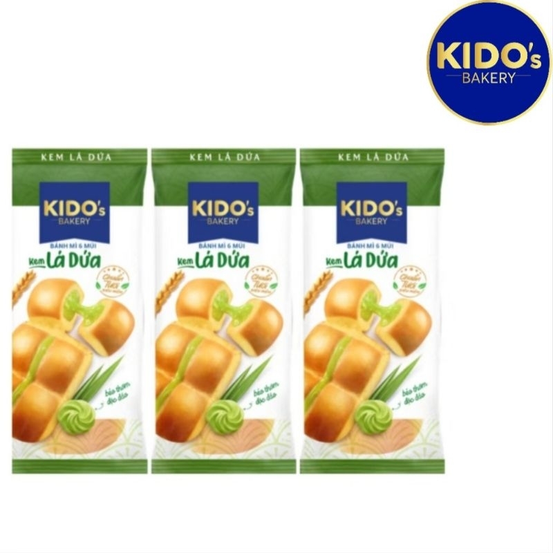[ Giá Sỉ ] 20 cái Bánh Mì Tươi 6 Múi Kem Lá Dứa 80 gram - Bánh Mì Tươi ...