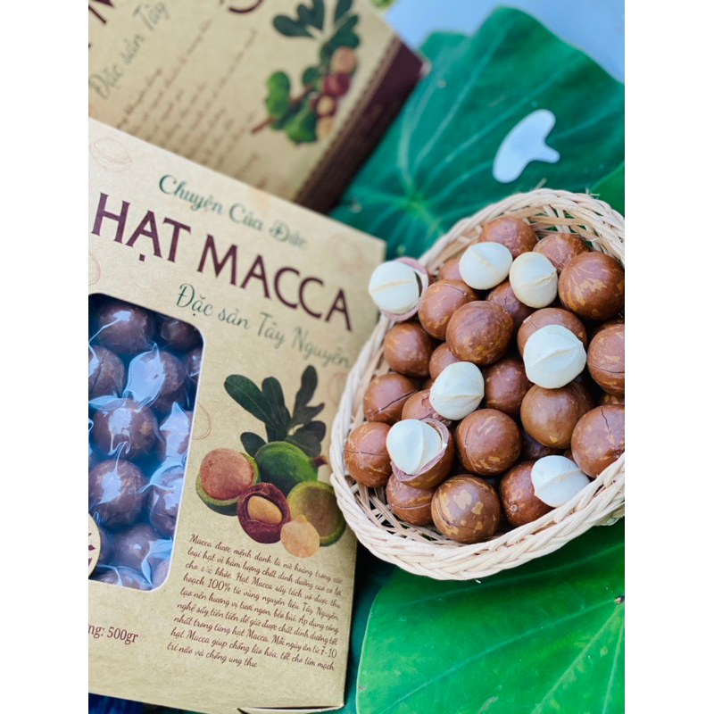 MACCA SIZE TRUNG SẤY GIÒN, HÀNG MỚI SẤY, ĐÓNG HỘP GIẤY SANG TRỌNG 500g ...