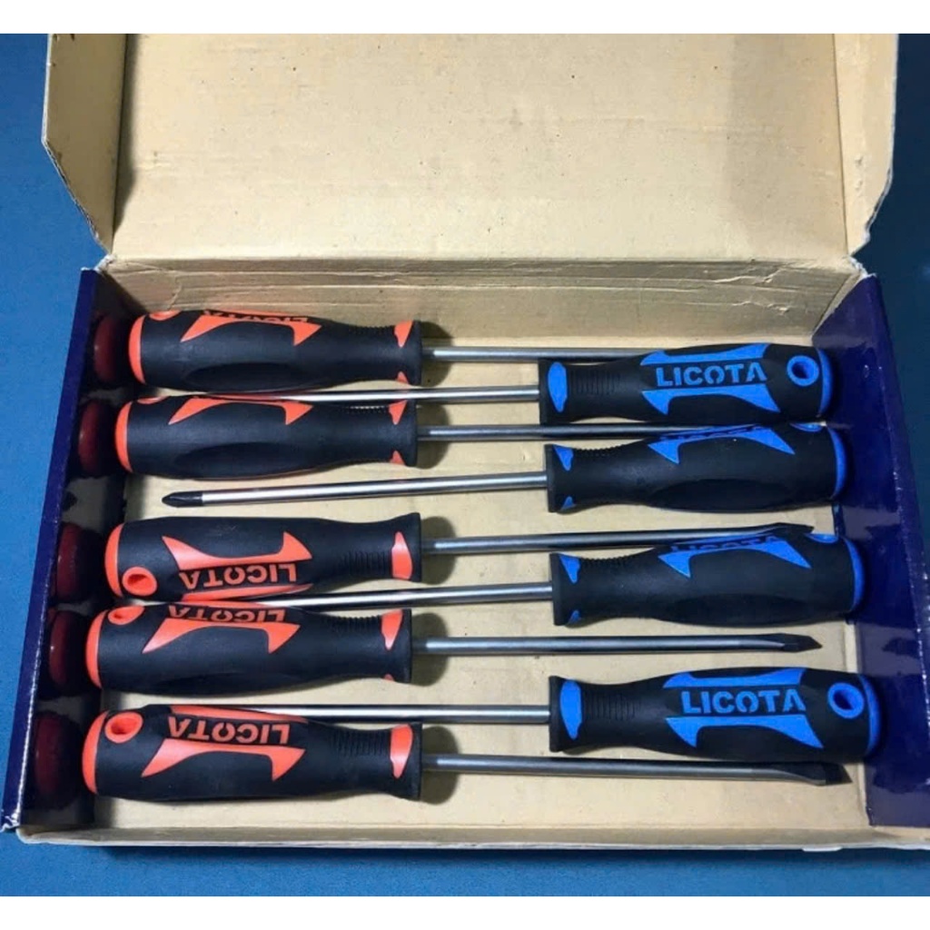 Tua vít cao cấp cán cao su chống dầu LICOTA TAIWAN chính hãng đủ size ...