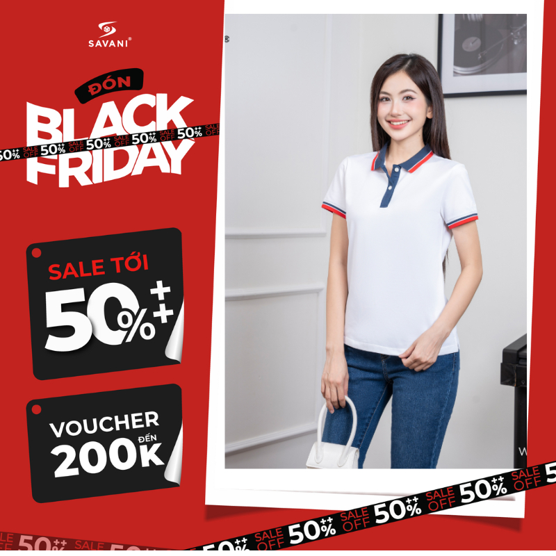 Áo thun Polo nữ SAVANI ngắn tay, bo cổ bo tay phối line, thêu tay và nẹp cổ phối màu, chất mềm ...