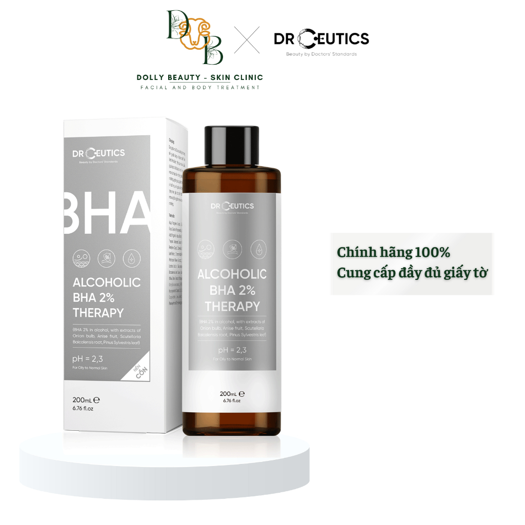 [DRCEUTICS] BHA nền cồn-giảm mụn, ngừa thâm ALCOHOLIC BHA 2% THERAPY | Shopee Việt Nam