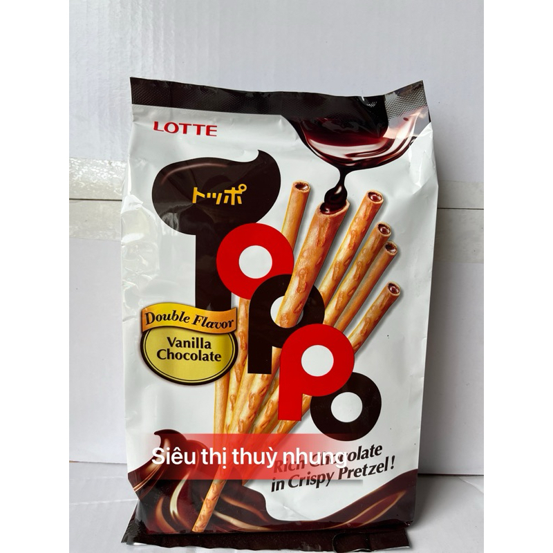 Bánh que Toppo nhân socola hương vani gói 132g/20 | Shopee Việt Nam