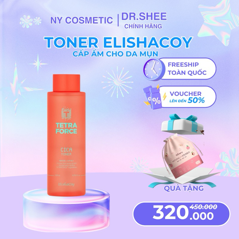 Sữa rửa mặt,toner dành cho da dầu, mụn TETRAFORCE ELISHACOY 150gr ...
