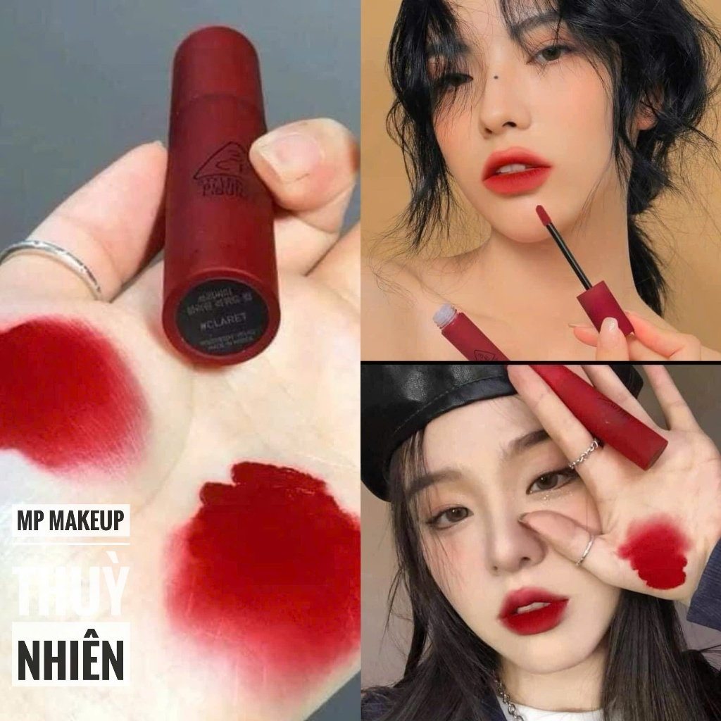 Son 3CE Claret – đỏ anh đào Blurring Liquid Lip | Shopee Việt Nam