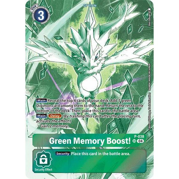 Thẻ Bài Digimon Mã P-038 - Green Memory Boost! (Starter Deck 18 ...