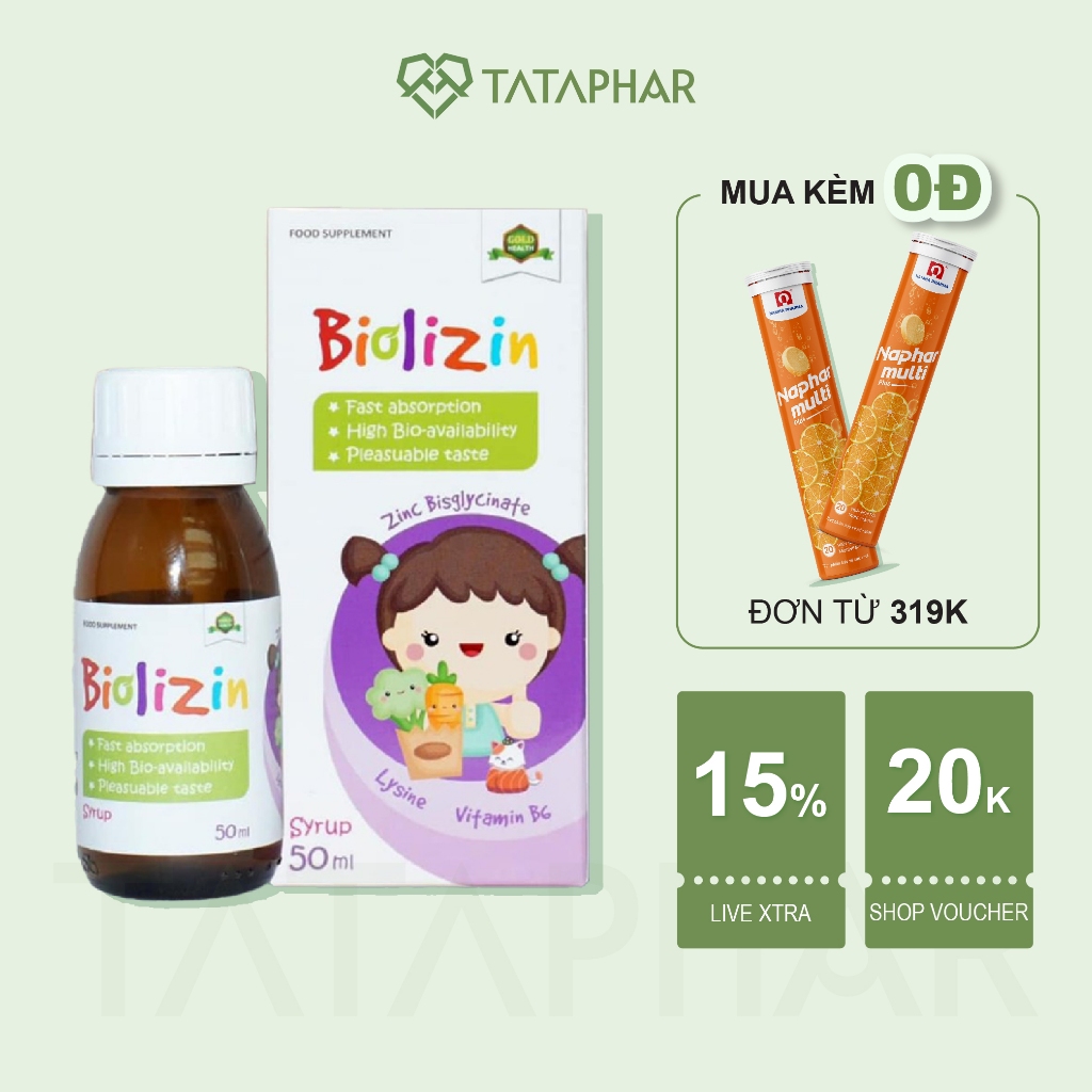 Siro Kẽm hữu cơ Biolizin Aplicaps by clover - Giúp bé ăn ngon tự nhiên ...